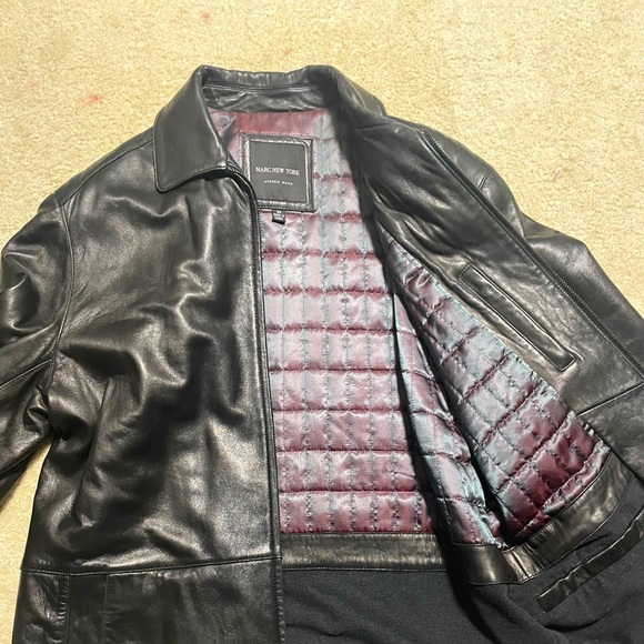 Marc New York | Jackets & Coats | Mens Leather Jacket Andrew Marc New ...
